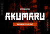 AKUMARU - Japanese style font - So Fontsy