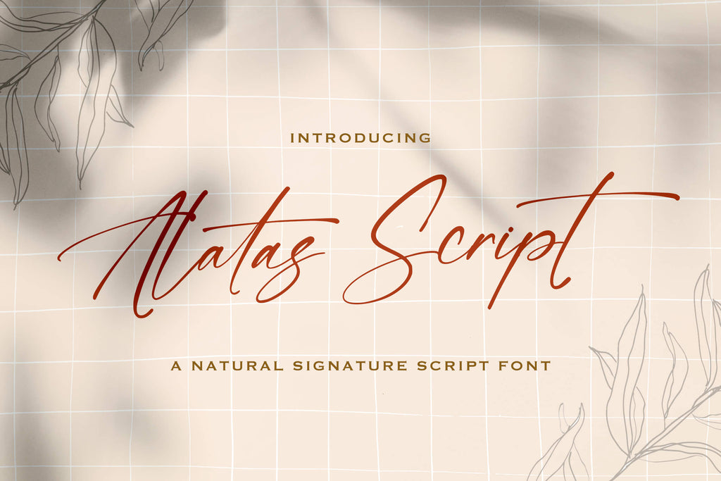 Alatas Script - Signature Script Font - So Fontsy