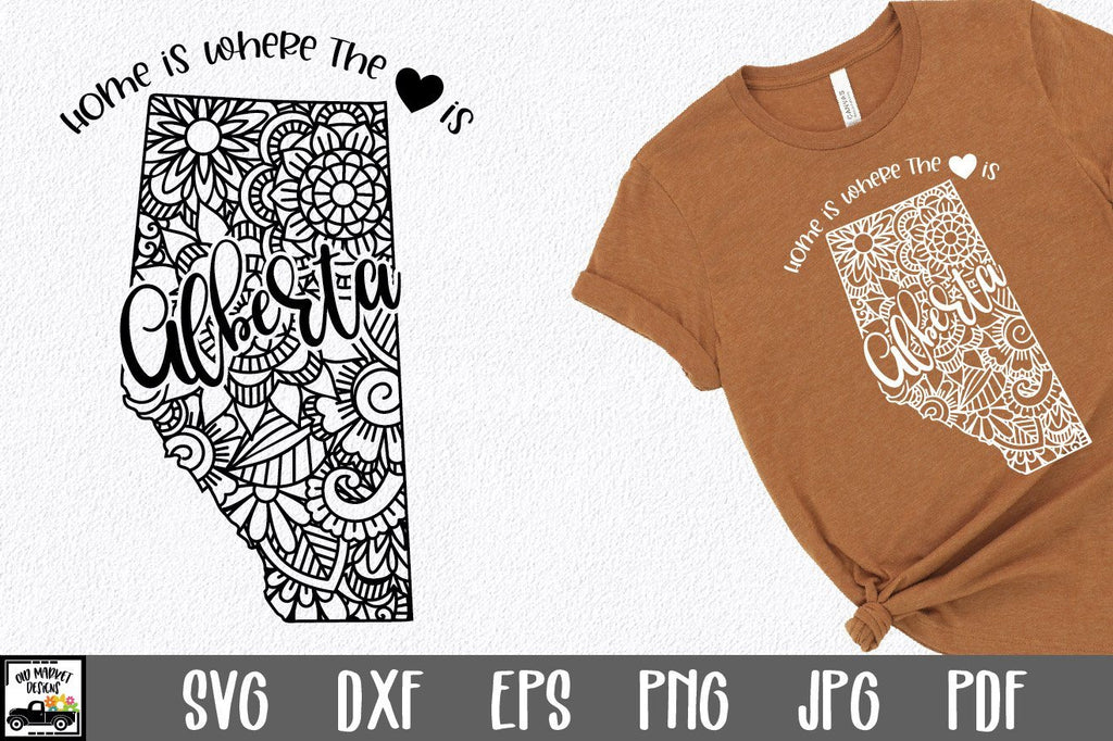 Alberta SVG File - Canada Mandala Design - So Fontsy
