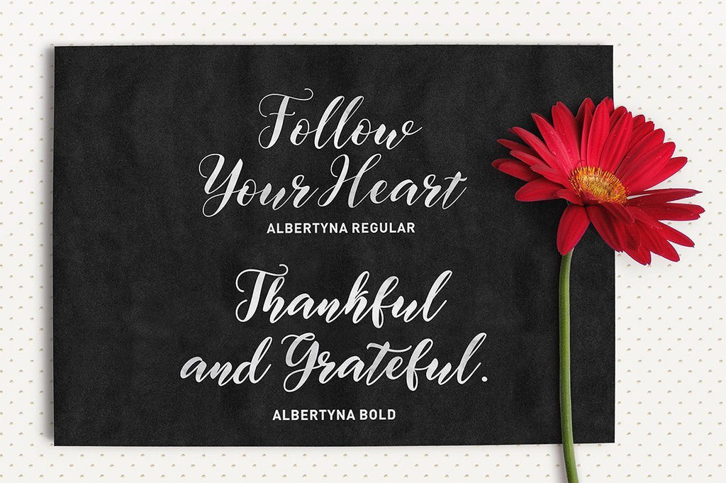 Albertyna Script - So Fontsy