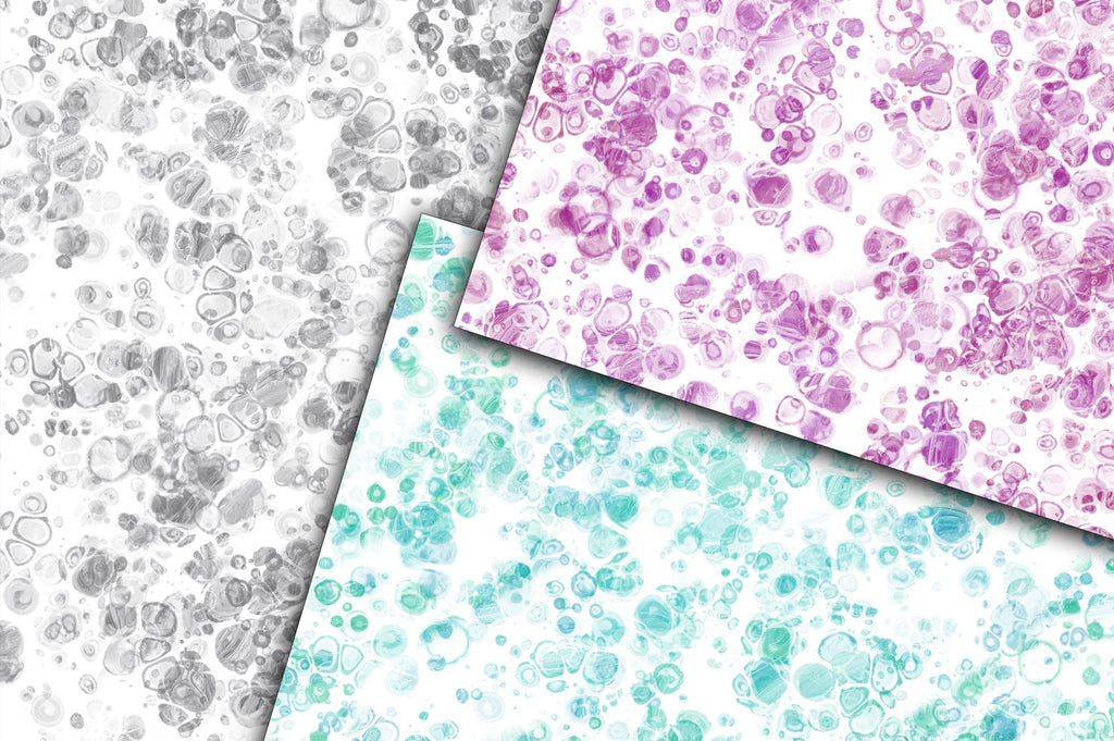 Alcohol Ink Drips Digital Papers - So Fontsy