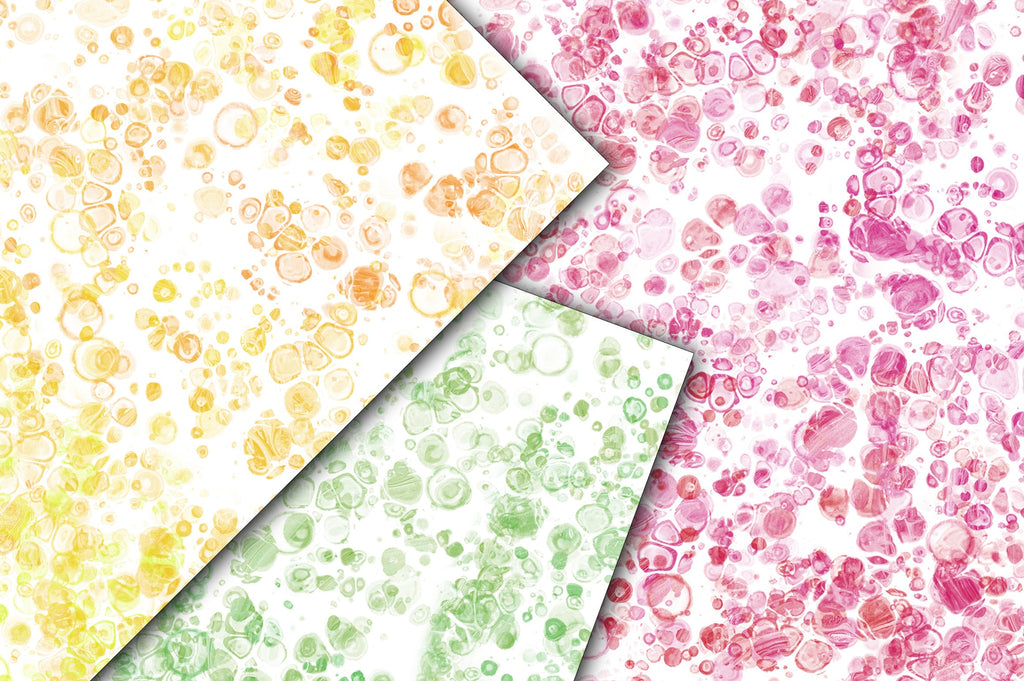 Alcohol Ink Drips Digital Papers - So Fontsy