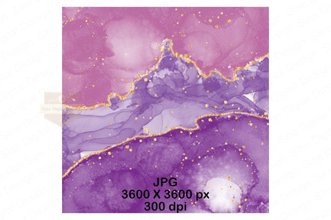 Alcohol Ink Gold Glitter Digital Paper Backgrounds - So Fontsy