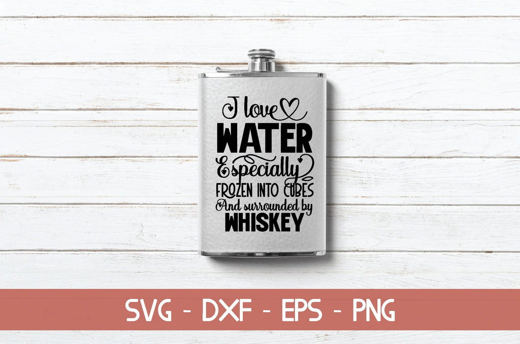Alcohol SVG Bundle, Funny Flask Sayings, Whiskey Quotes - So Fontsy