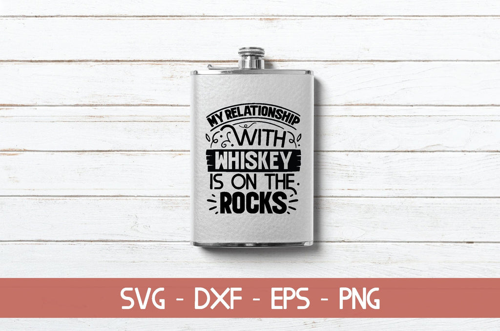 Alcohol SVG Bundle, Funny Flask Sayings, Whiskey Quotes - So Fontsy