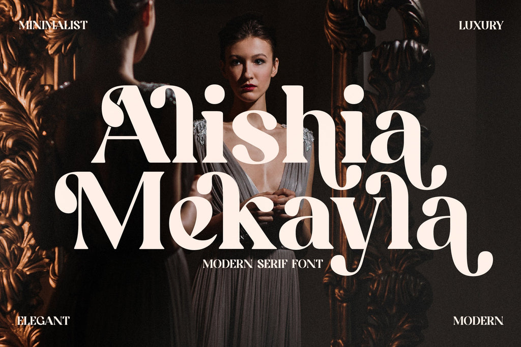Alishia Mekayla Typeface - So Fontsy