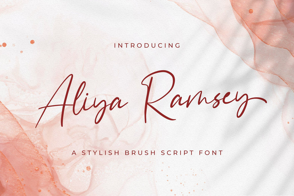 Aliya Ramsey - Handwritten Font - So Fontsy
