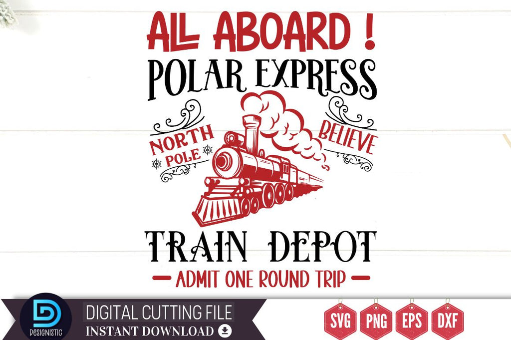 All aboard ! polar express north pole believe train depot admit one ...