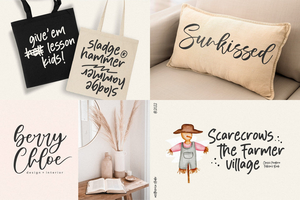 All New Fonts! 50 Font Bundle - So Fontsy