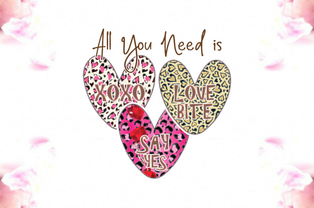 All You Need is XOXO LOVE BITE SAY YES - So Fontsy