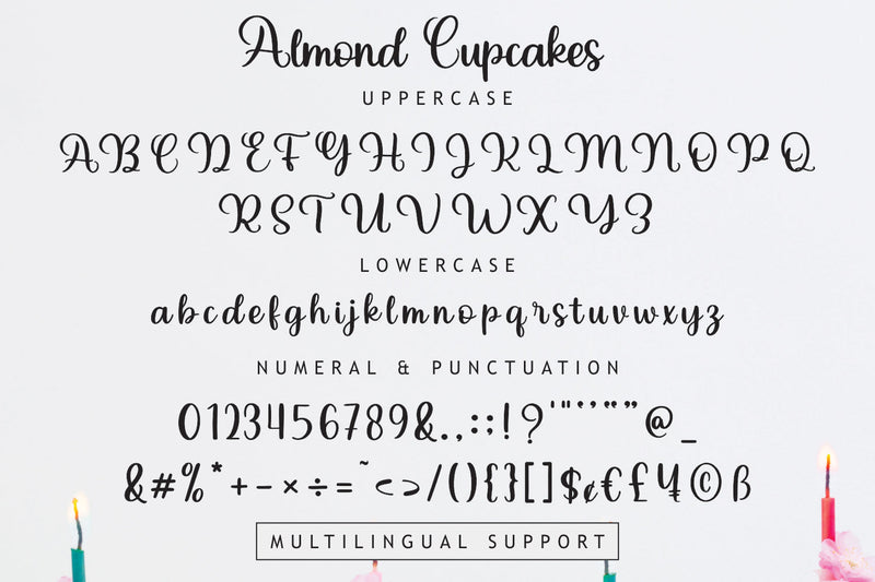 Almond Cupcakes - So Fontsy