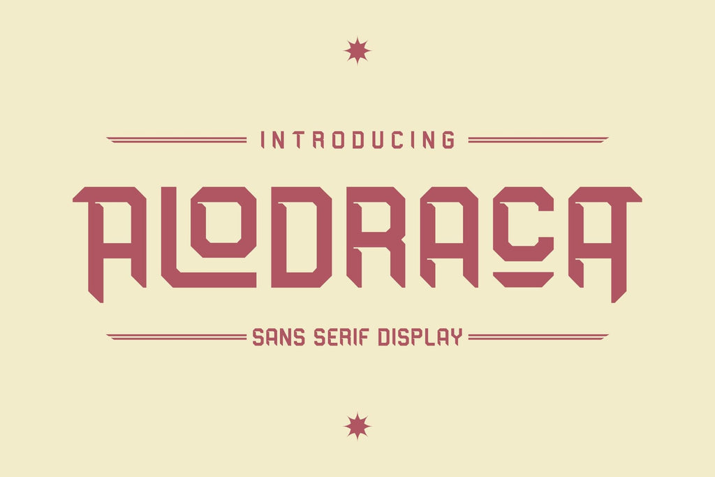 Alodraca Typeface - So Fontsy