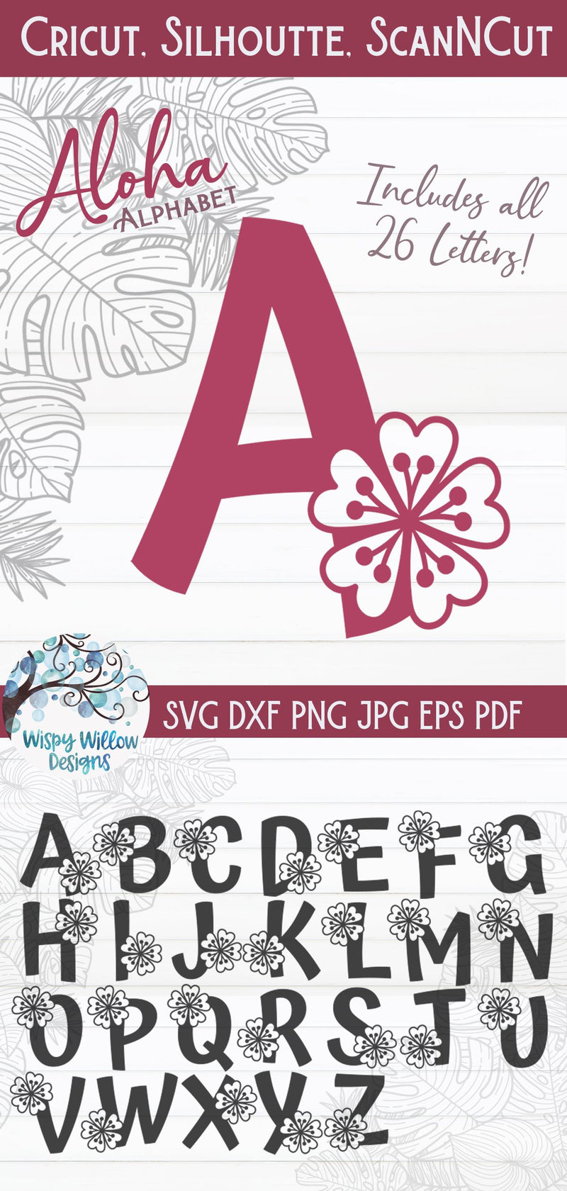 Aloha Alphabet SVG Bundle - So Fontsy