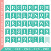 Alphabet Banner SVG - Swallowtail - So Fontsy