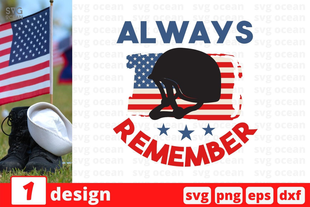 Always Remember SVG Cut File - So Fontsy