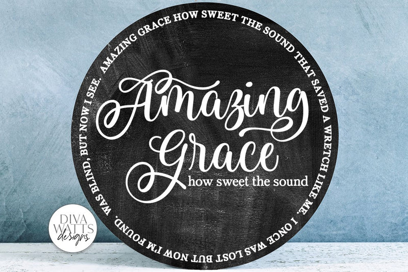 Amazing Grace SVG | Round Design - So Fontsy