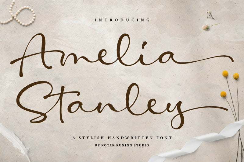 Amelia Stanley Font - Wedding Script - So Fontsy