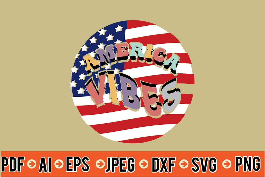 America Vibes Retro SVG - So Fontsy