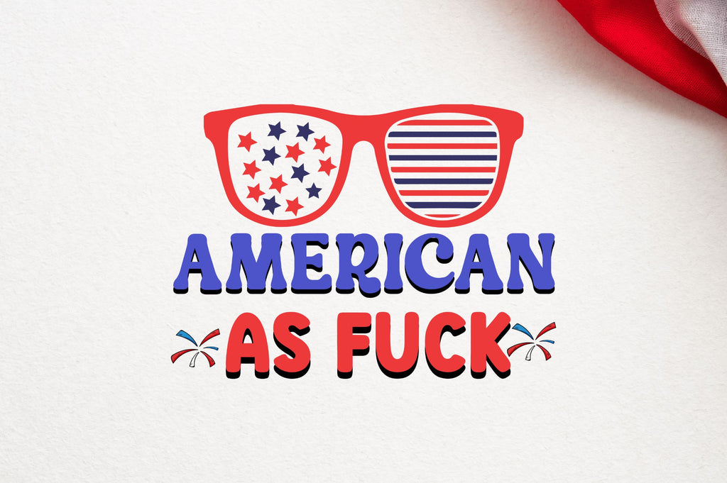 American as fuck SVG - So Fontsy