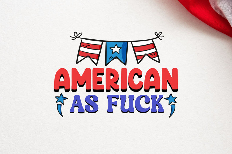 American as fuck SVG - So Fontsy