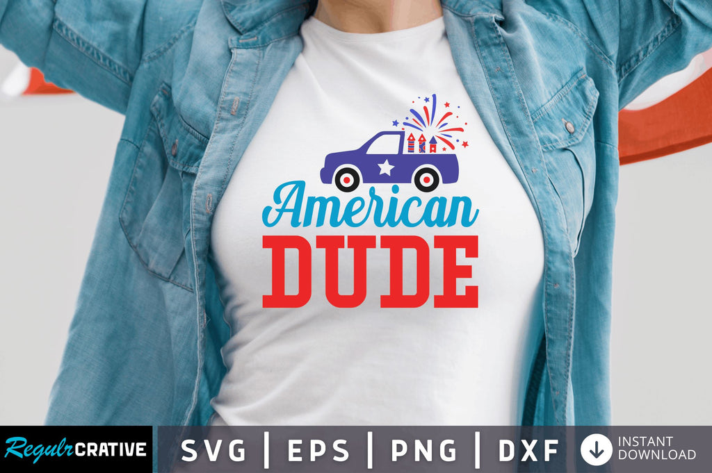 American dude SVG - So Fontsy