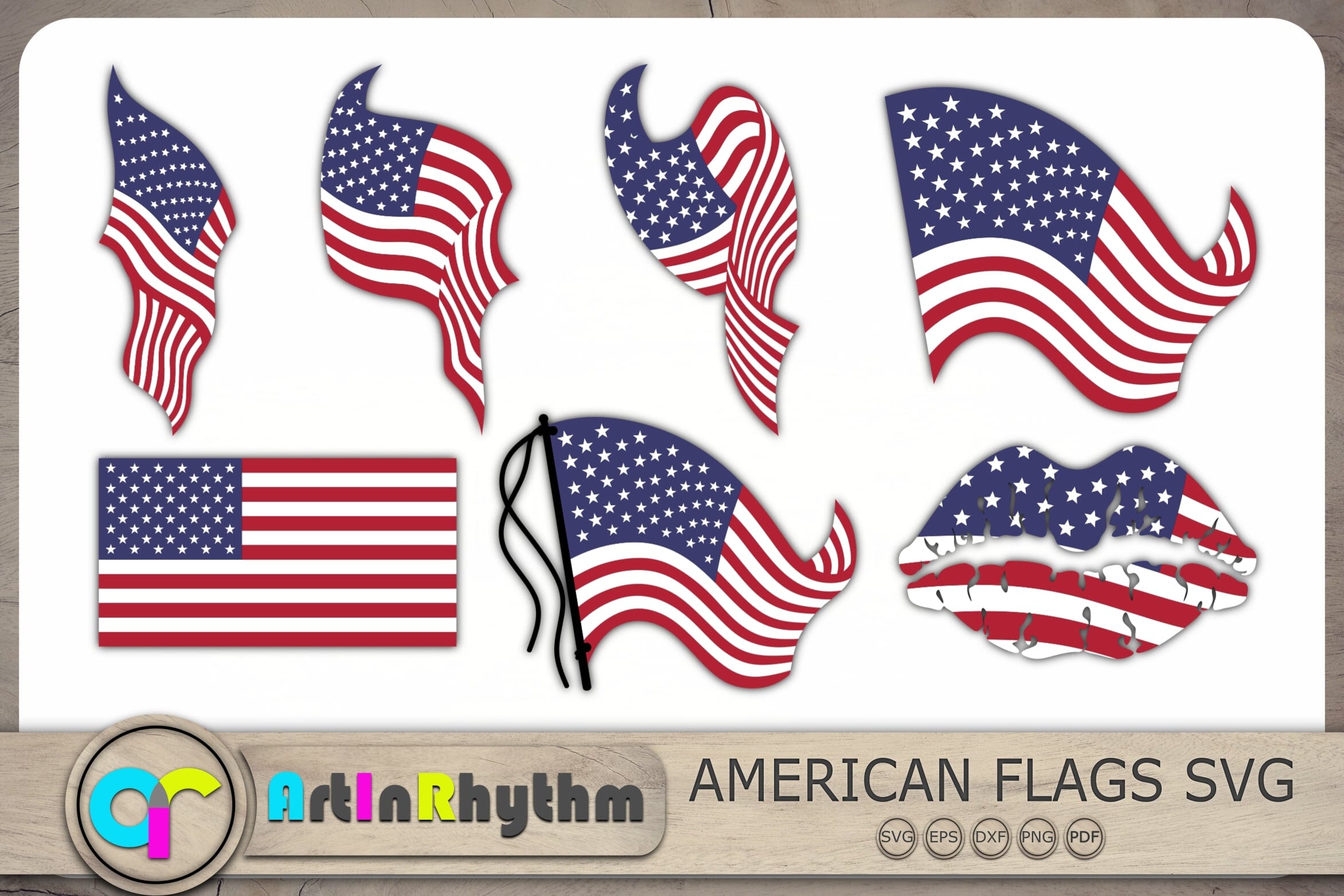 American Flag Svg Bundle, American Flags Svg, USA Flags Svg, US Flags ...