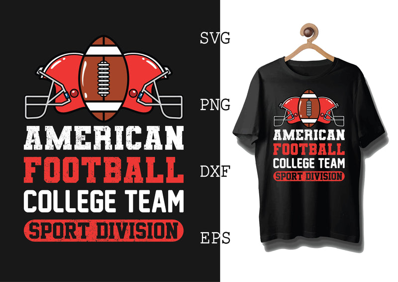 American Football College Team Sport Division Svg, Football Season Svg ...