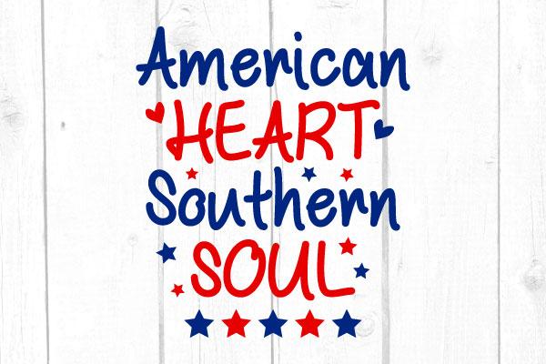 American Heart Southern Soul Svg - So Fontsy