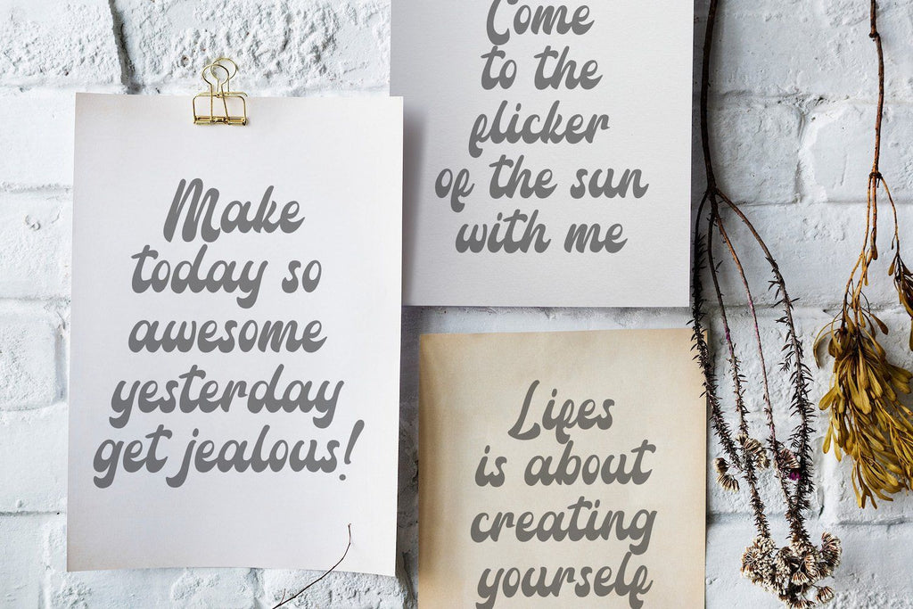 Amigos Script - Retro Bold Script Font - So Fontsy