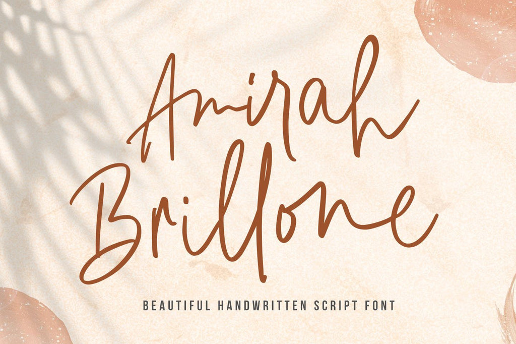 Amirah Brillone Signature Font - So Fontsy