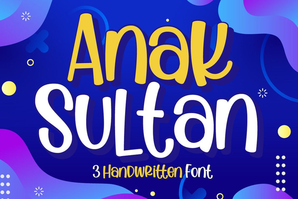 Anak Sultan - Display Font | So Fontsy