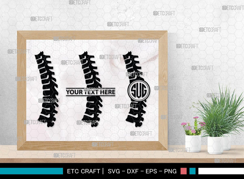 Anatomy Spine monogram, Anatomy Spine Silhouette, Anatomy Spine SVG ...