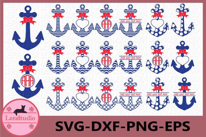 Anchors Monogram Svg - So Fontsy