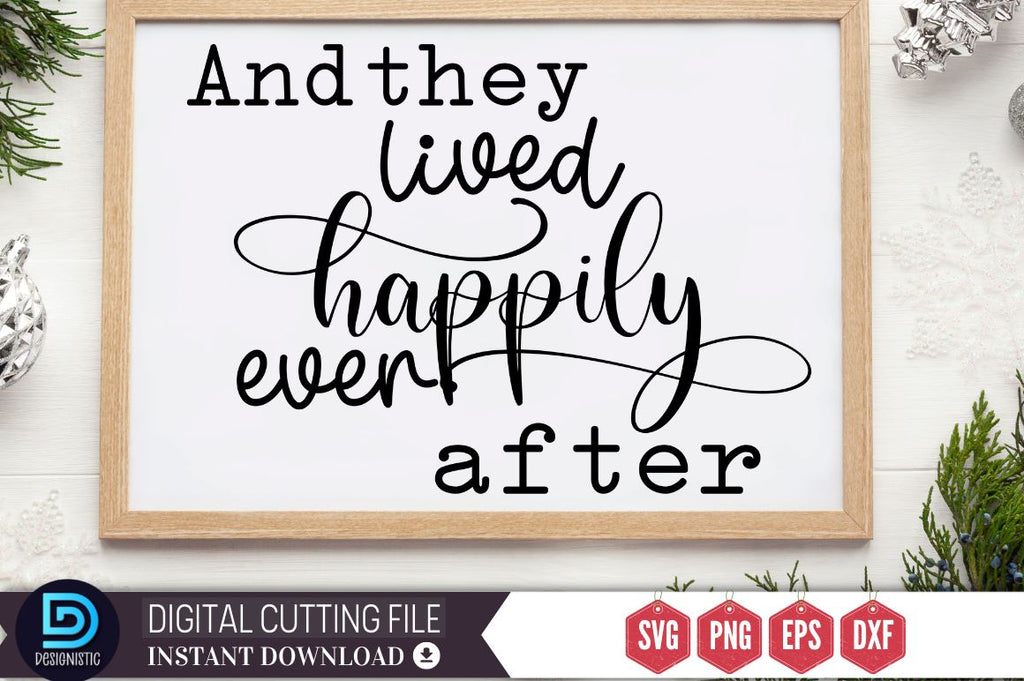 And they lived happily ever after SVG - So Fontsy