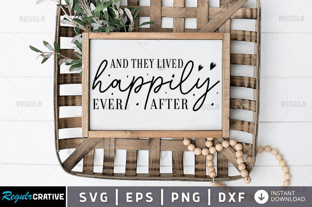 And they lived happily ever after SVG - So Fontsy