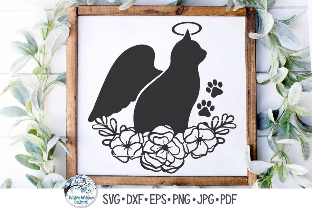 Angel Cat Svg - So Fontsy