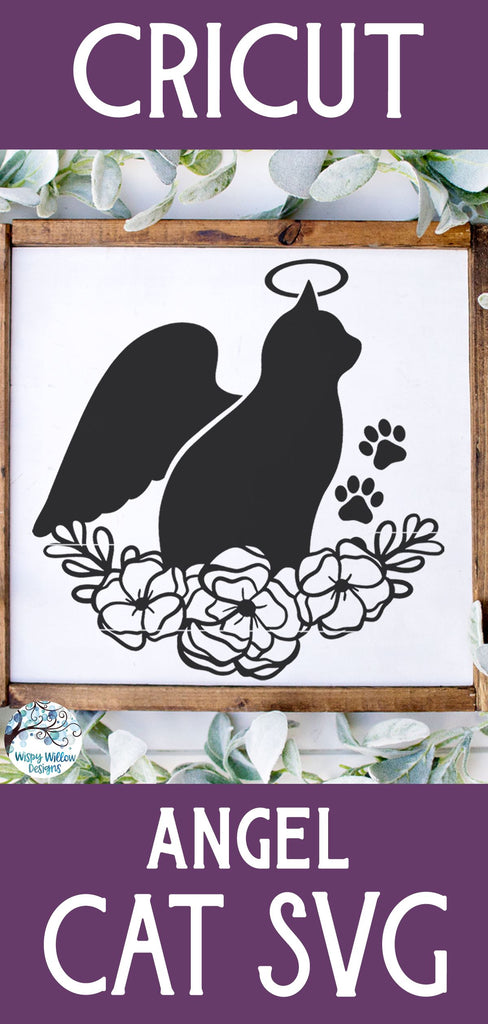 Angel Cat Svg - So Fontsy