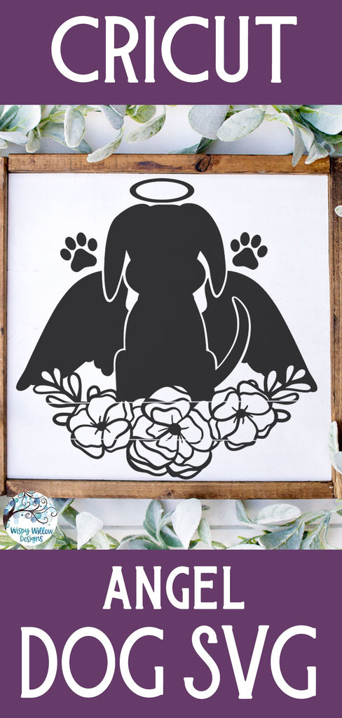 Angel Dog Svg - So Fontsy
