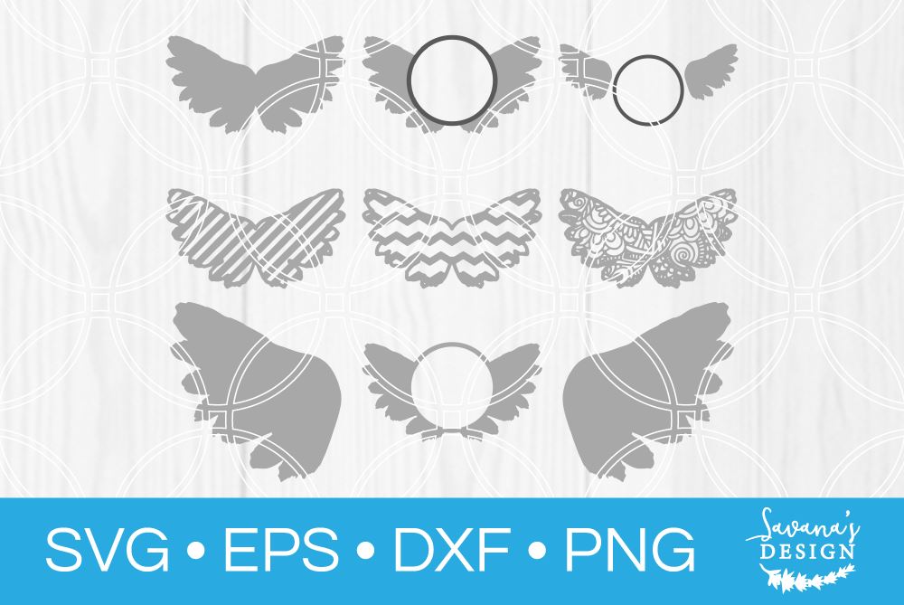 Angel Wing Monogram Bundle - So Fontsy