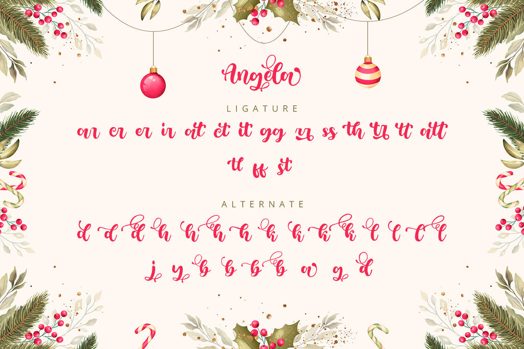 Angela - Modern Script Font - So Fontsy