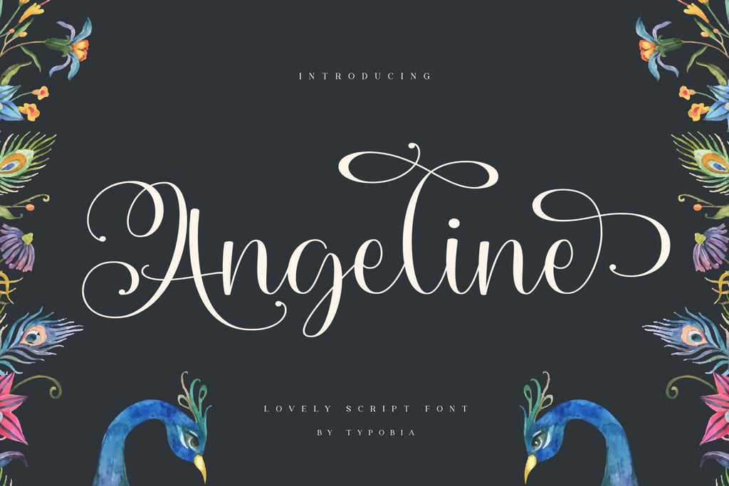 Angeline - Lovely Script Font - So Fontsy