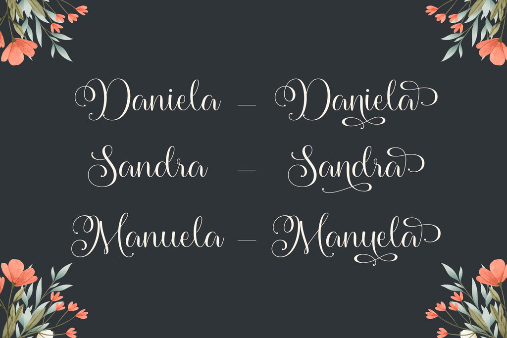 Angeline - Lovely Script Font - So Fontsy