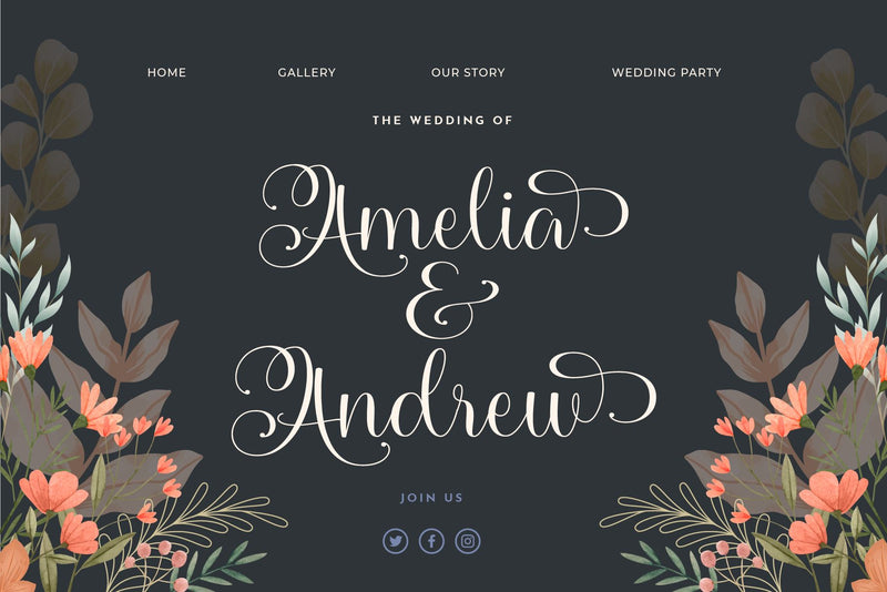 Angeline - Lovely Script Font - So Fontsy