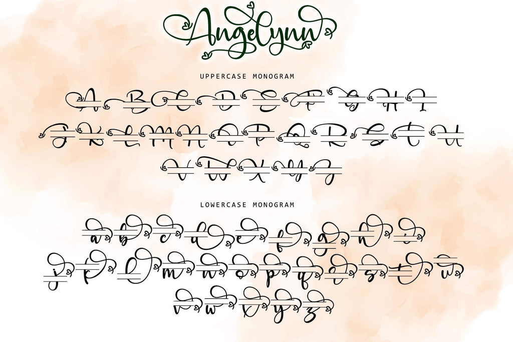 Angelynn Monogram - So Fontsy