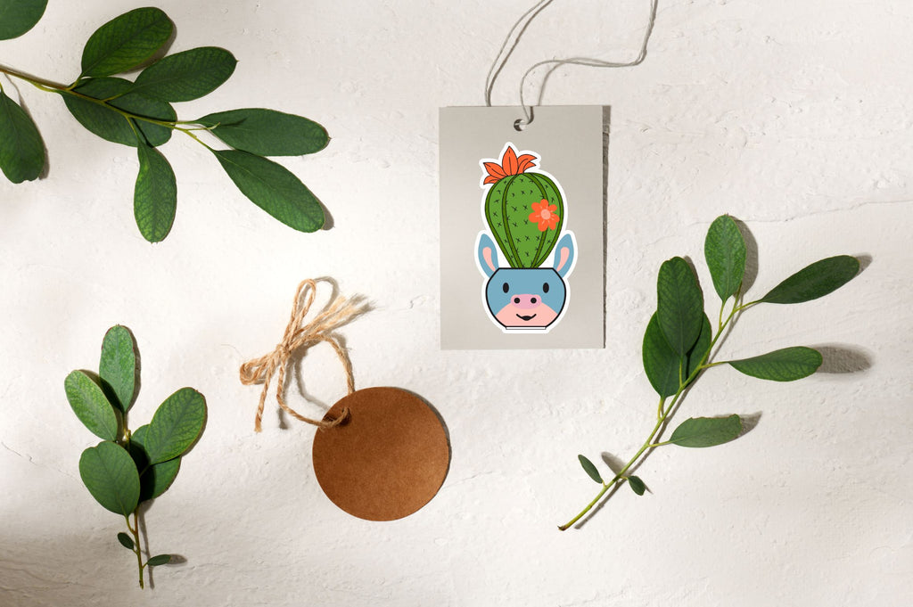 Animal Cactus Plant Sticker Bundle - So Fontsy