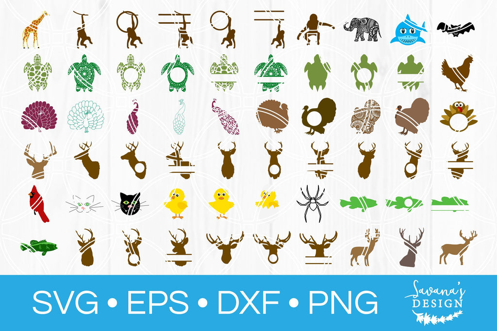 Animal Cut File Bundle - So Fontsy