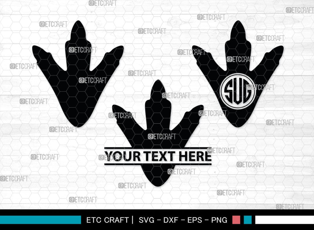 Animal Paw Monogram, Animal Paw Silhouette, Animal Paw SVG, Paw Print ...