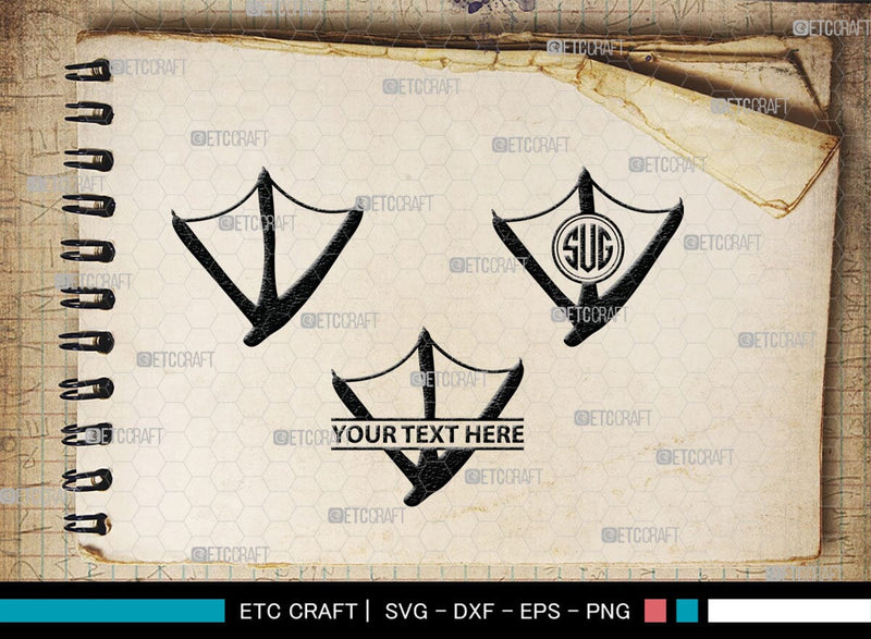 Animal Paw Monogram, Animal Paw Silhouette, Animal Paw SVG, Paw Print ...