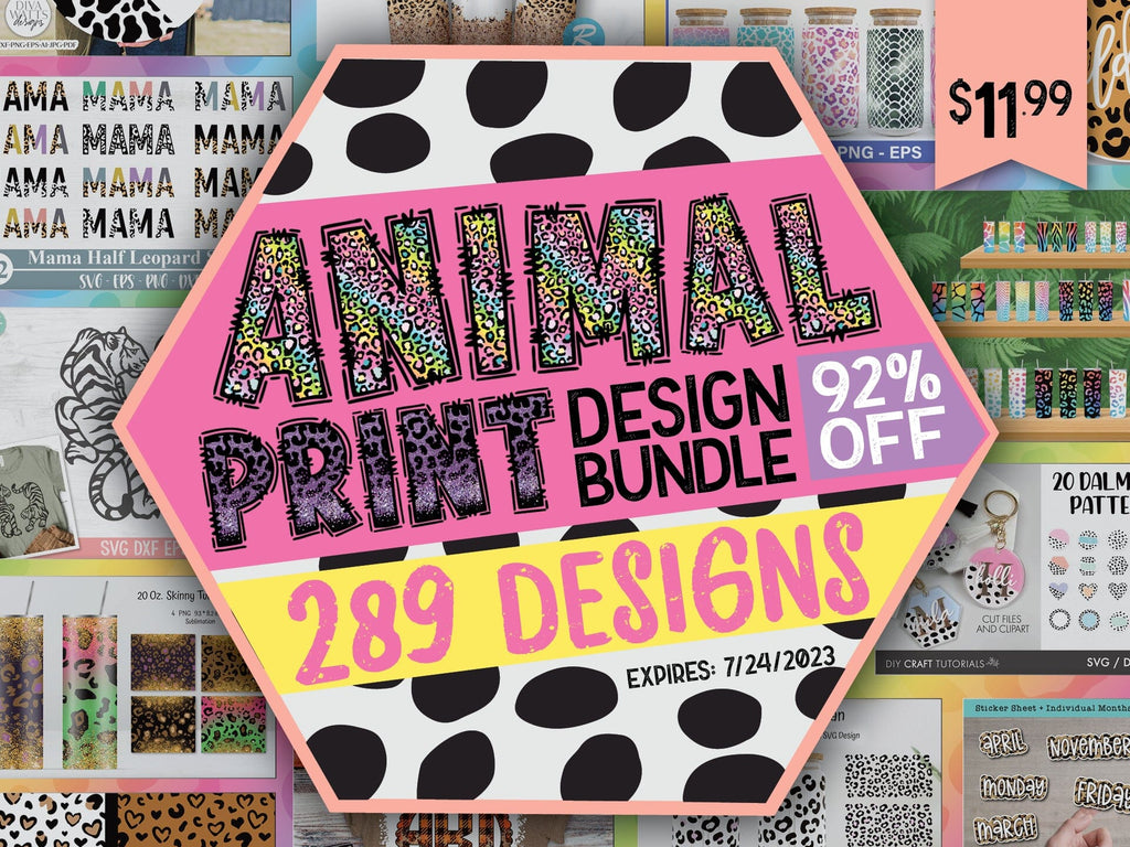 Animal Print Design Bundle - So Fontsy