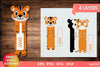 Animals Bookmark SVG Bundle | Papercut | Cute Bookmark - So Fontsy
